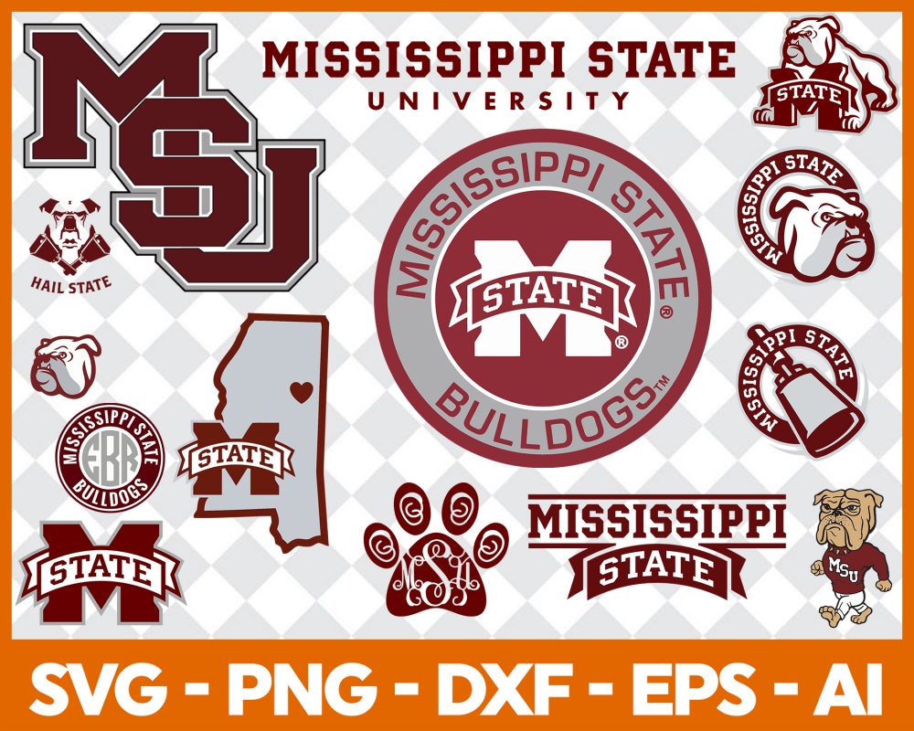 Mississippi State Svg Bundle, Hail State Svg, Digital Download