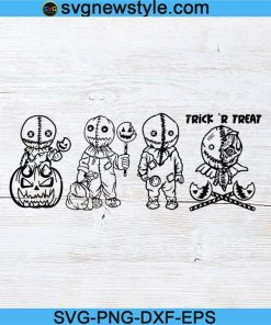Outline Trick R Treat SAM Bundle SVG Bundle