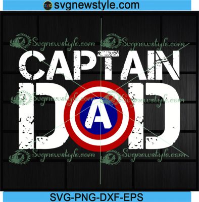 Captain Dad Svg, Caption Dad American Svg, Png, Digital Downloads