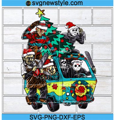 Horror Movie Christmas SVG Silhouette, Png, Dxf, Eps Cricut File ...