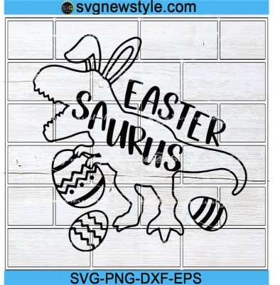 Easter Saurus Svg, Easter T-rex Svg, PNG DXF EPS | Digital Download
