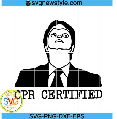 CPR Certified Svg, The Office Svg, Png, Dxf, Cricut File Silhouette Art