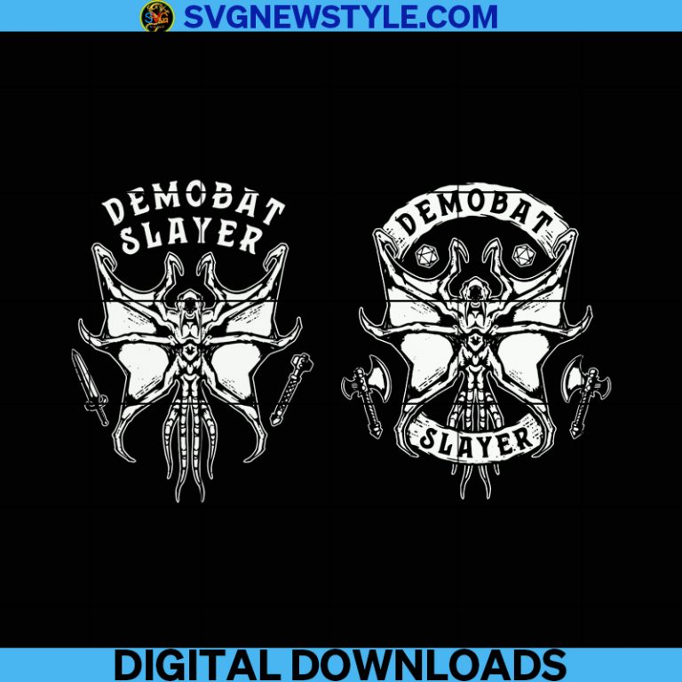 Demobat Slayer Svg Png, Stranger Things Svg, PNG EPS DXF Cricut File