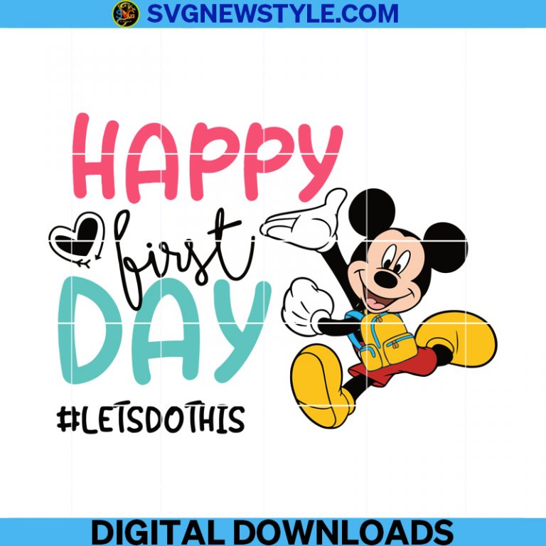 Happy First Day Of School Svg, Education Svg, PNG EPS DXF Cricut File ...