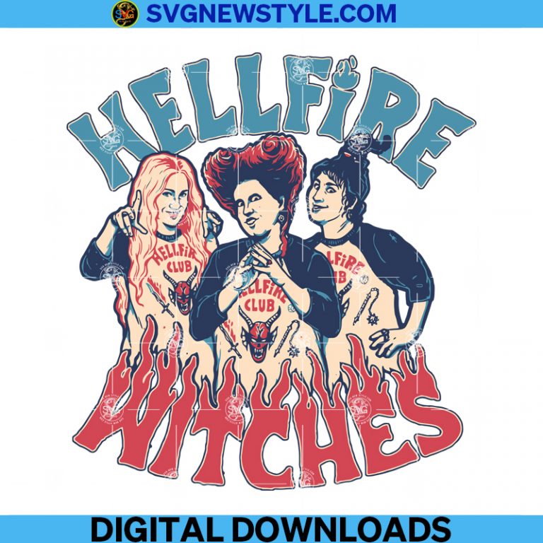 Hell Witches Svg, Fire Witches Svg, Png, Dxf, Eps, Digital Cut File