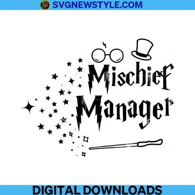 Mischief Manager Svg, Mischief Creator Svg, Png, Dxf, Eps, Cricut File