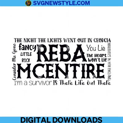 Reba Mcintire Svg, Country Music Svg, Png, Dxf, Eps, Svg Files For Cricut