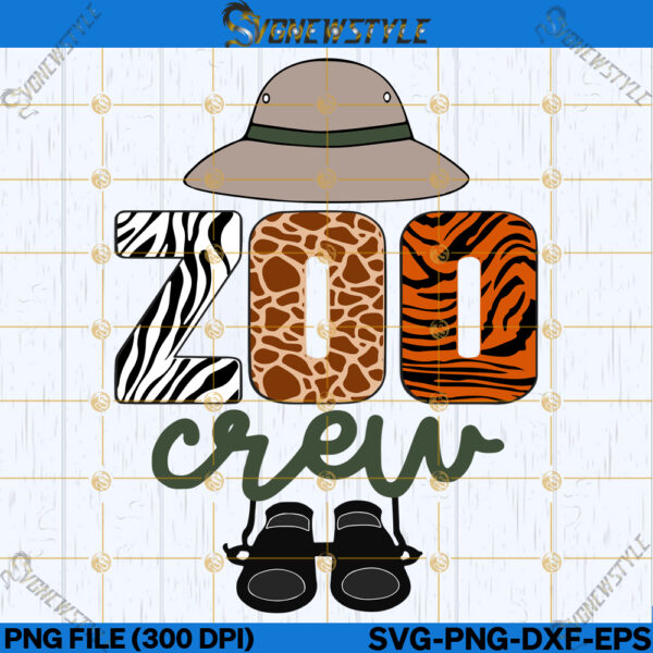 Zoo Crew Svg Png, Safari Party Svg, Dxf, Eps, Svg Files For Cricut