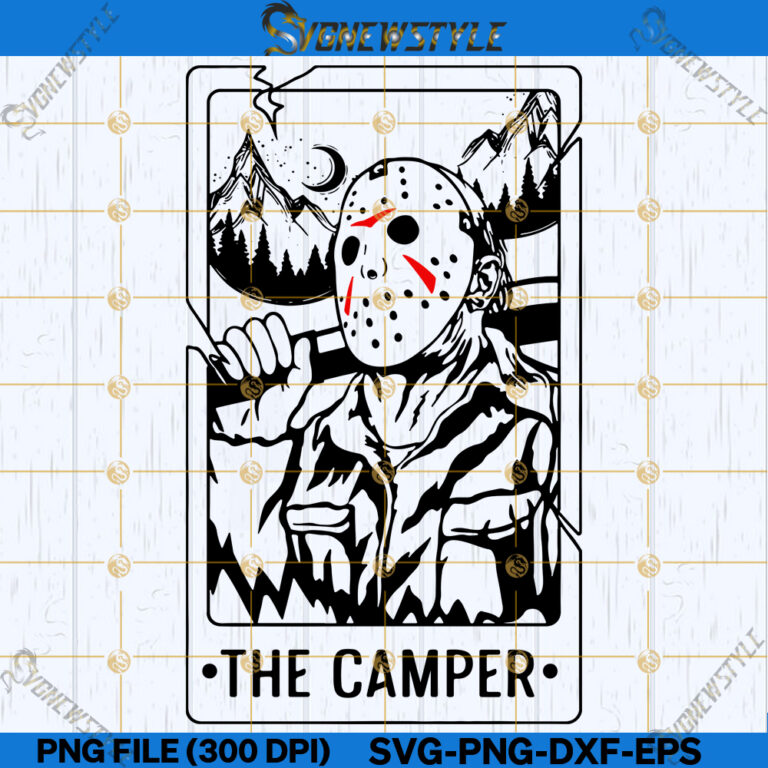 Jason Voorhees The Camper Svg Png, Dxf, Eps, Svg Files For Cricut
