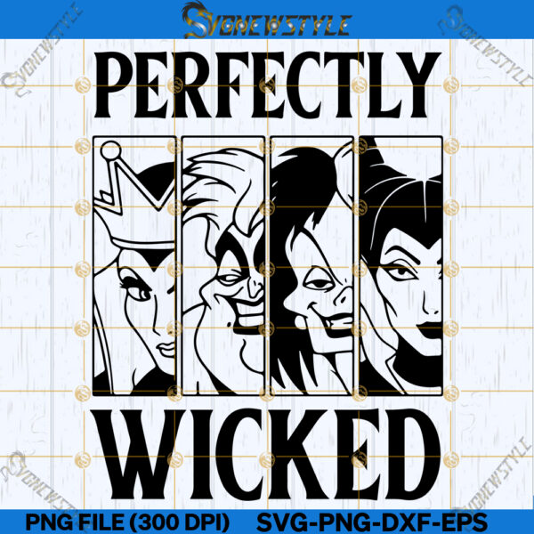 Perfectly Wicked SVG PNG, Halloween-inspired Perfectly Wicked SVG