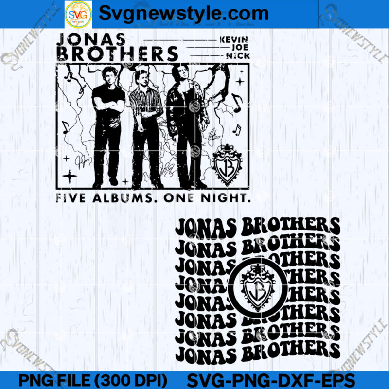 Jonas Brothers Brand Logo SVG, Jonas Brothers SVG, PNG, DXF, Silhouette Art