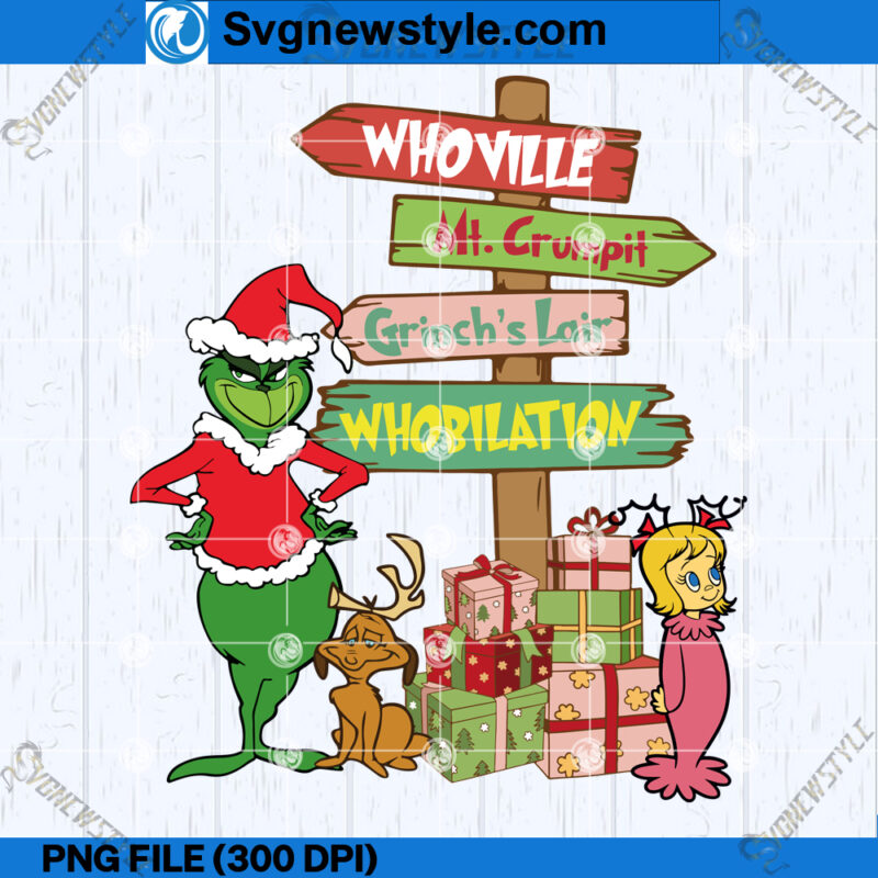 The Grinch PNG Designs, Grinch Christmas PNG, Instant Download