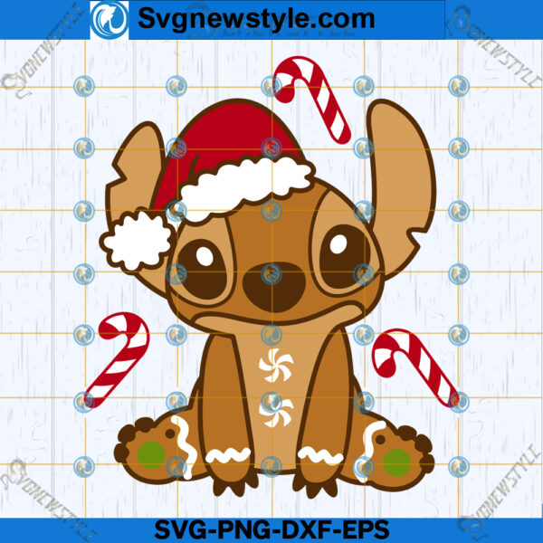 Christmas Gingerbread Man SVG, Christmas Stitch SVG, Instant Digital ...