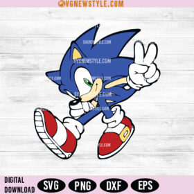 Sonic The Hedgehog SVG Png, Sonic SVG, Files For Instant Download
