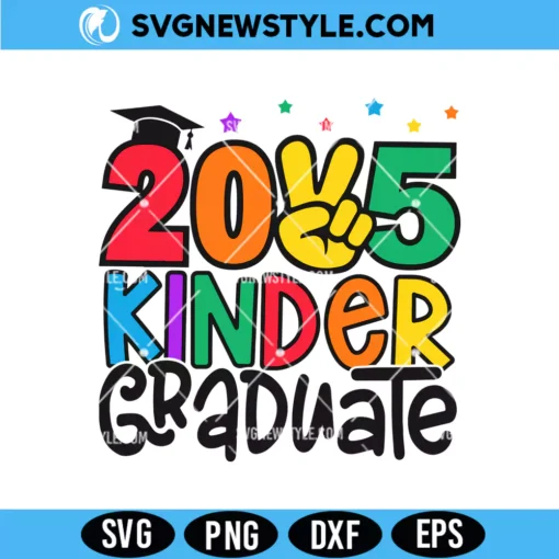 Kindergarten Grad Svg Png, 2025 Kinder Grad Svg, PNG, DXF For Cricut File