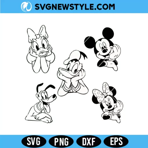 Disney Friends Svg Bundle, Disney Characters SVG, PNG, Digital Files ...