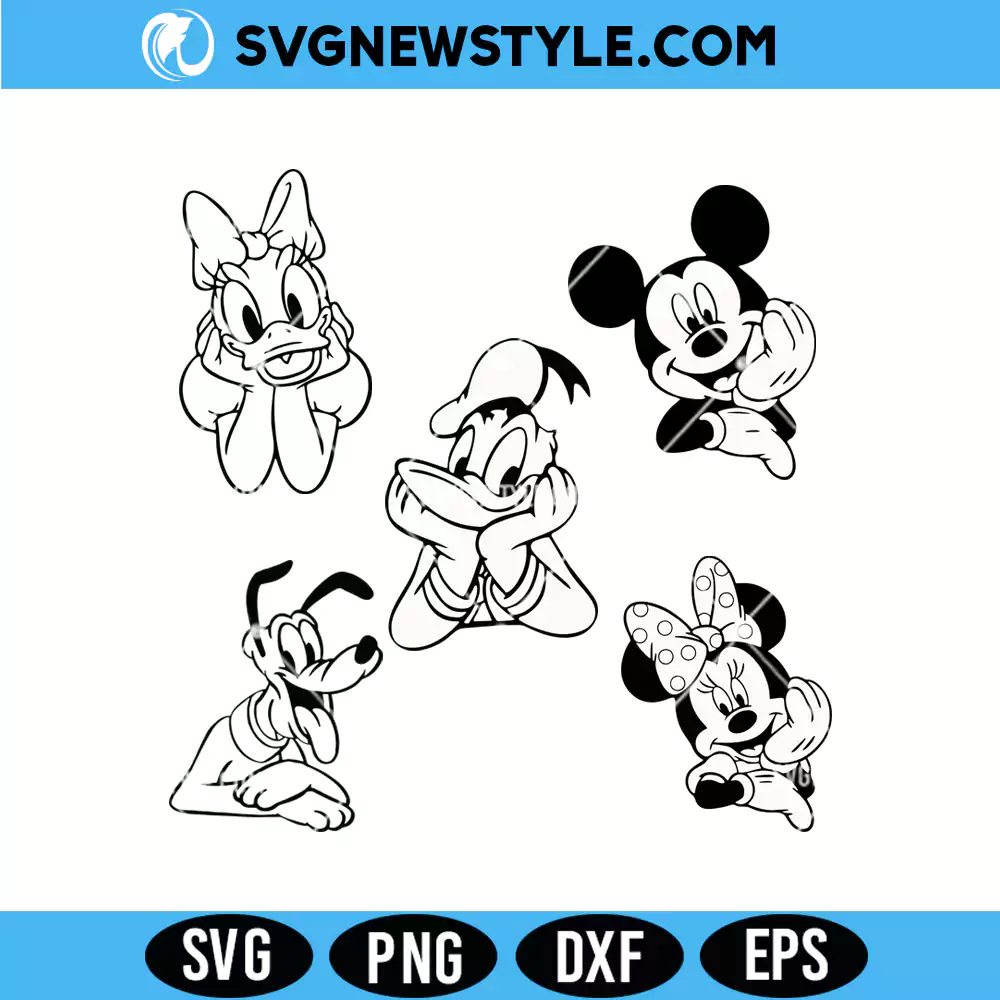 Disney Friends Svg Bundle, Disney Characters SVG, PNG, Digital Files ...