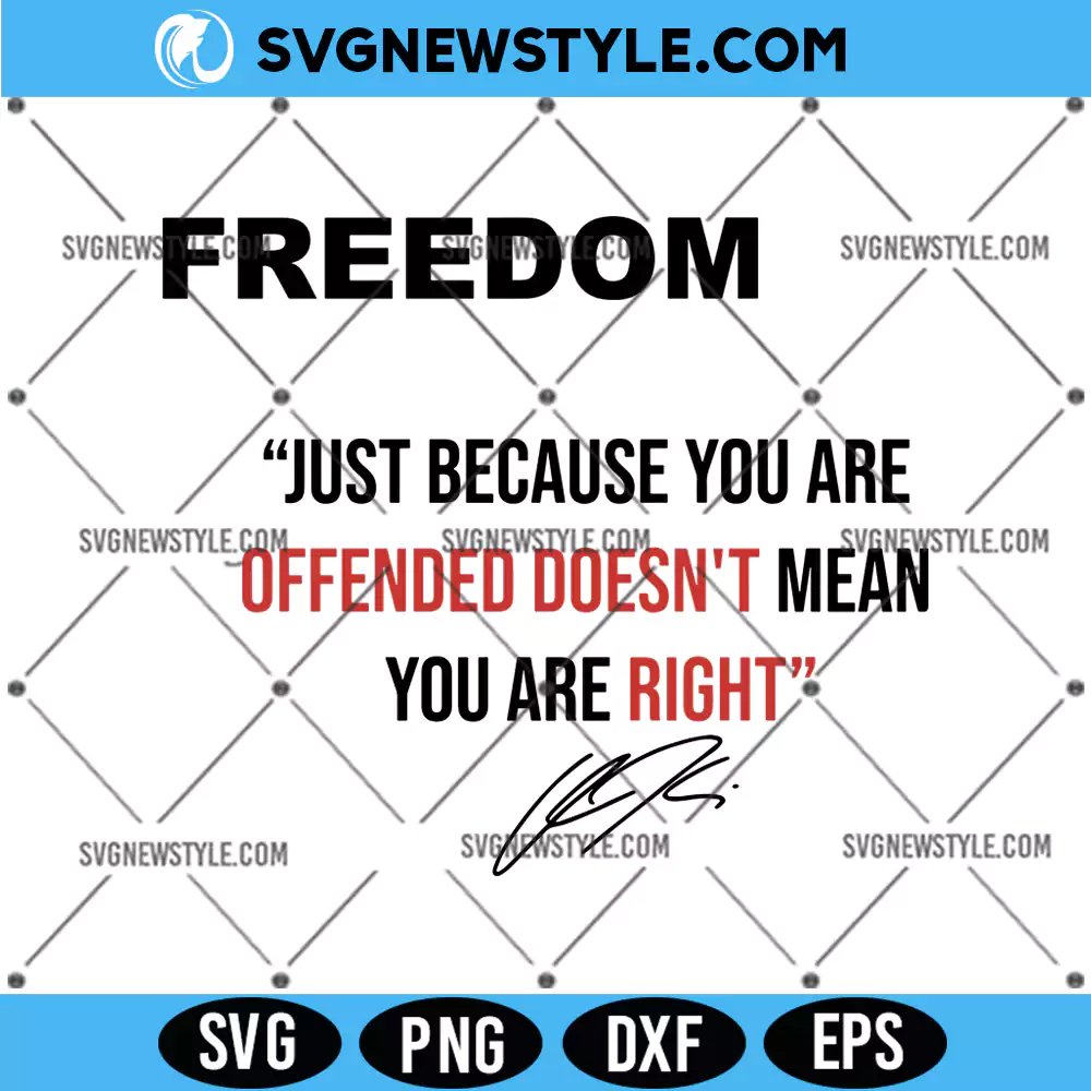 Freedom SVG Bundle, Charlie Kirk Svg, PNG, DXF, EPS For Cricut & Silhouette