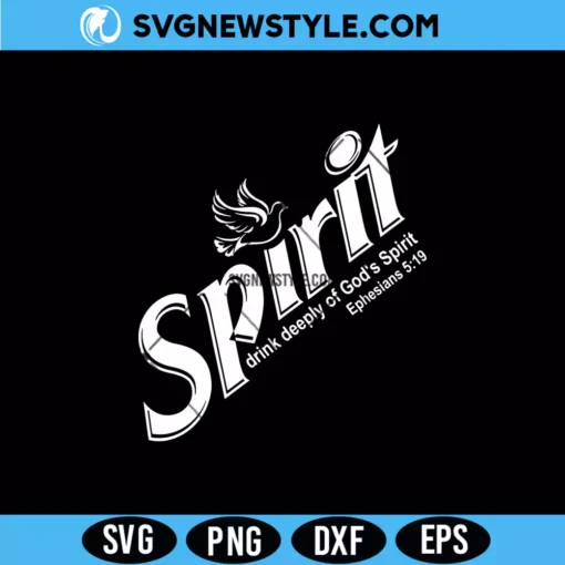 Spirit-Sprite Jesus Christian Svg, PNG, DXF, EPS Cut Files For Cricut